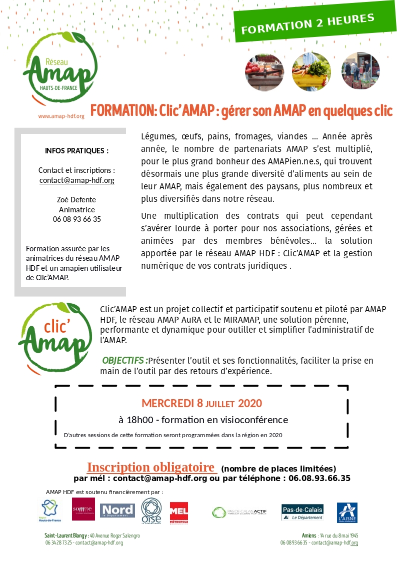 Autour des outils de gestion numérique des AMAP – AMAP HDF